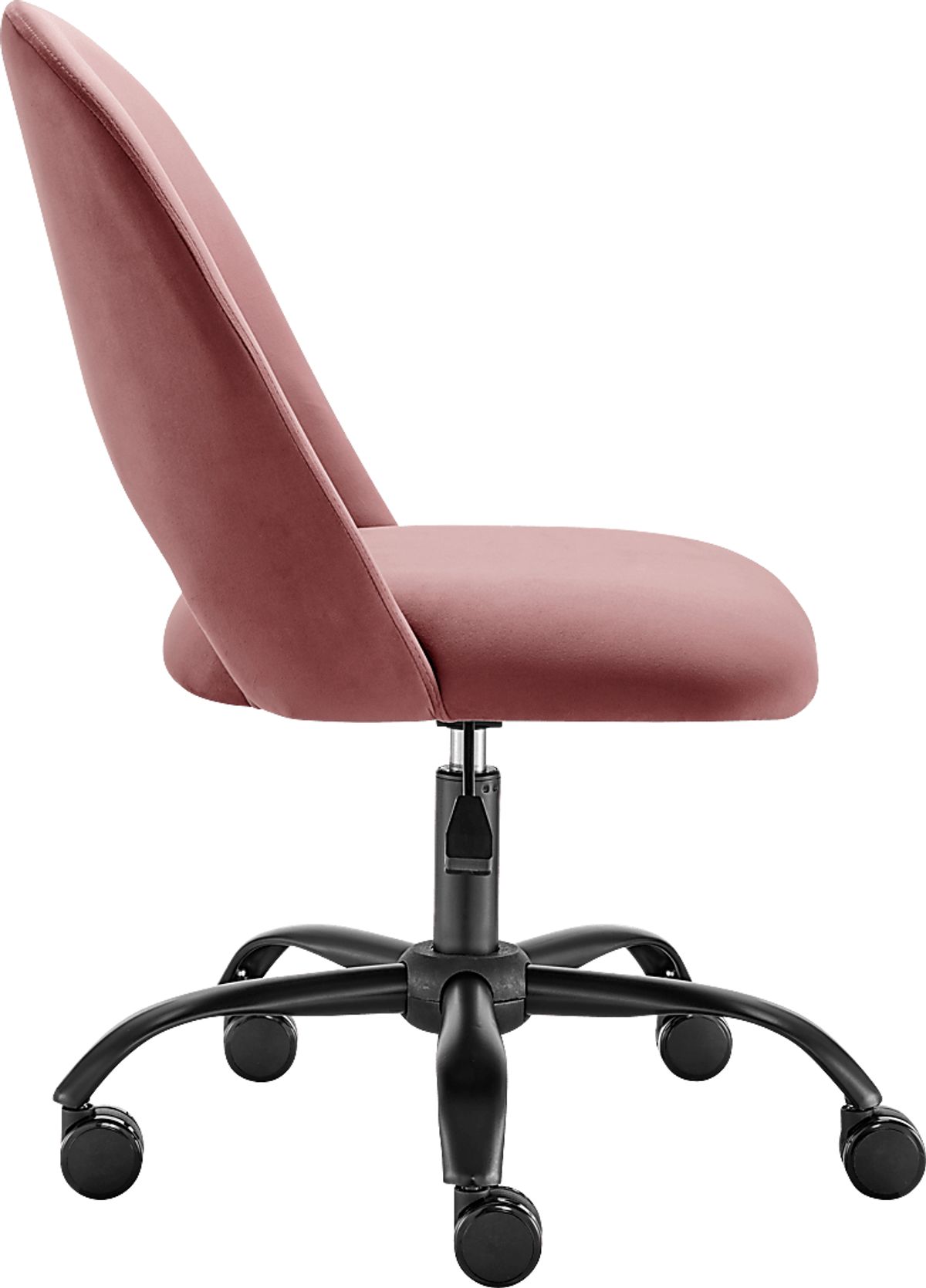 Hardesty Pink Velvet Plush Desk Chair | Rooms to Go
