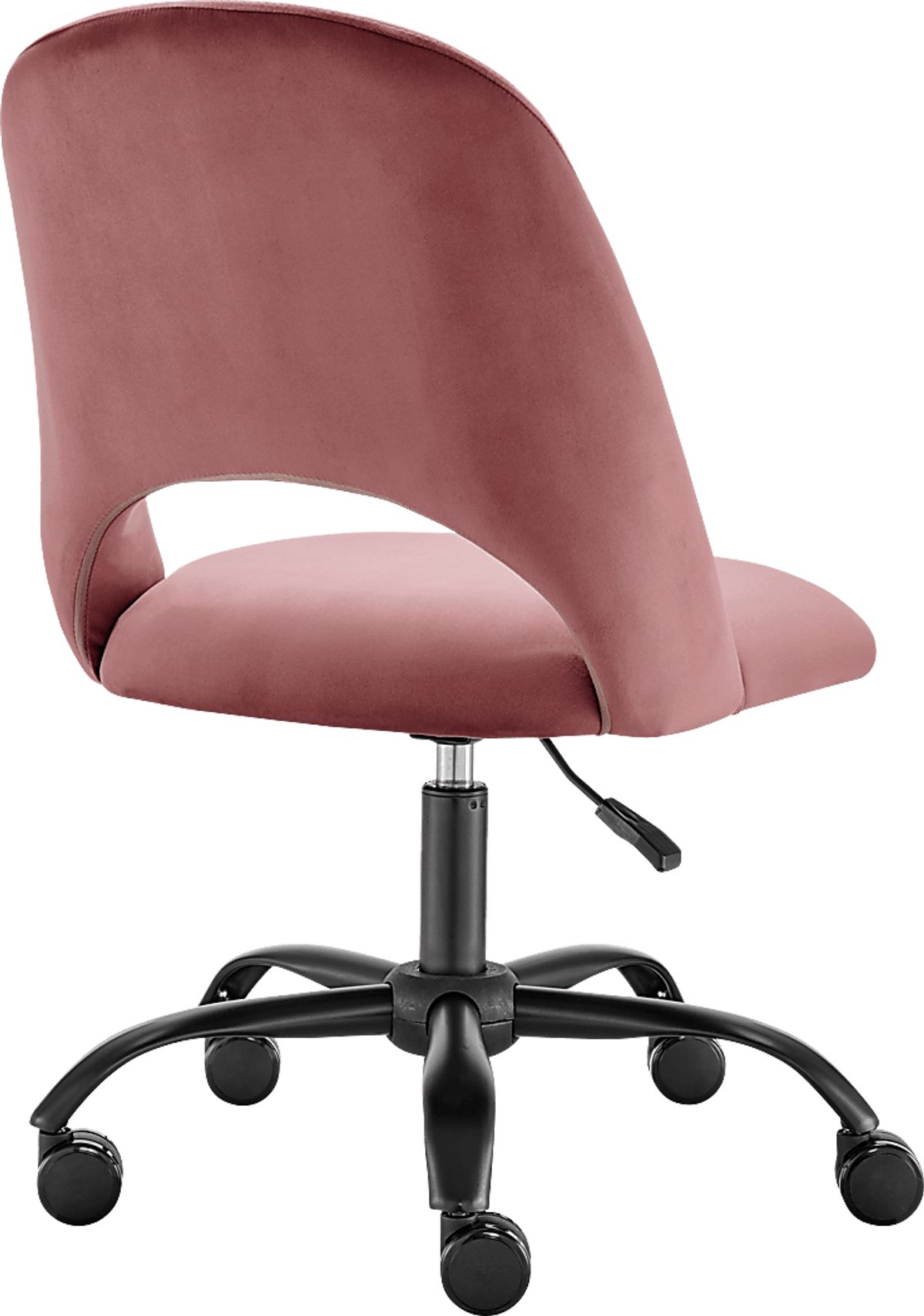 Hardesty Pink Velvet Plush Desk Chair | Rooms to Go