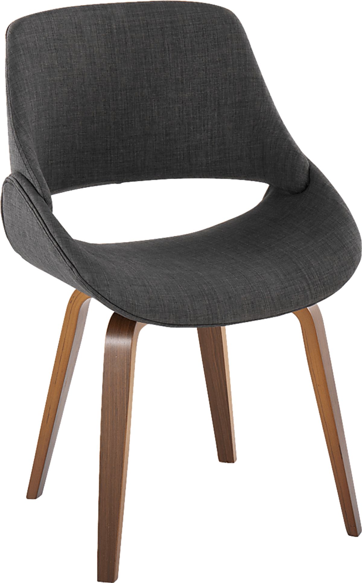 Harless Charcoal Gray Polyester Fabric Side Chair, Set Of 2 | Rooms to Go