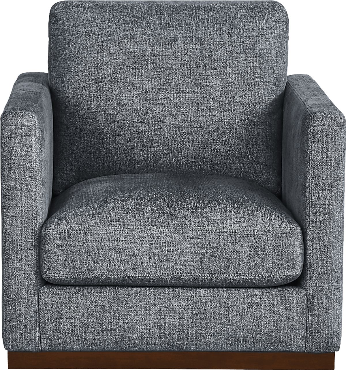 Harmon Indigo Blue Jacquard Fabric Swivel Chair | Rooms to Go