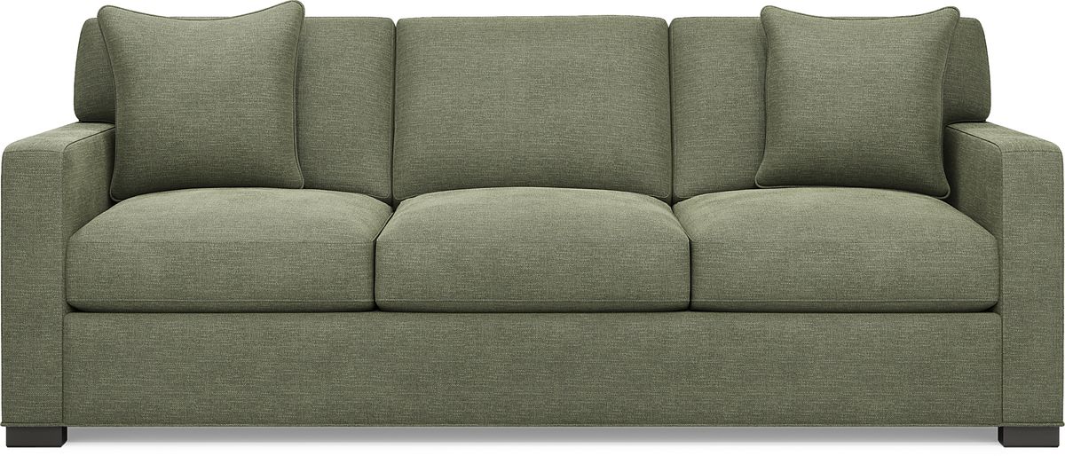 Cindy Crawford Harmonie Avocado Green Chenille Fabric Sofa | Rooms to Go