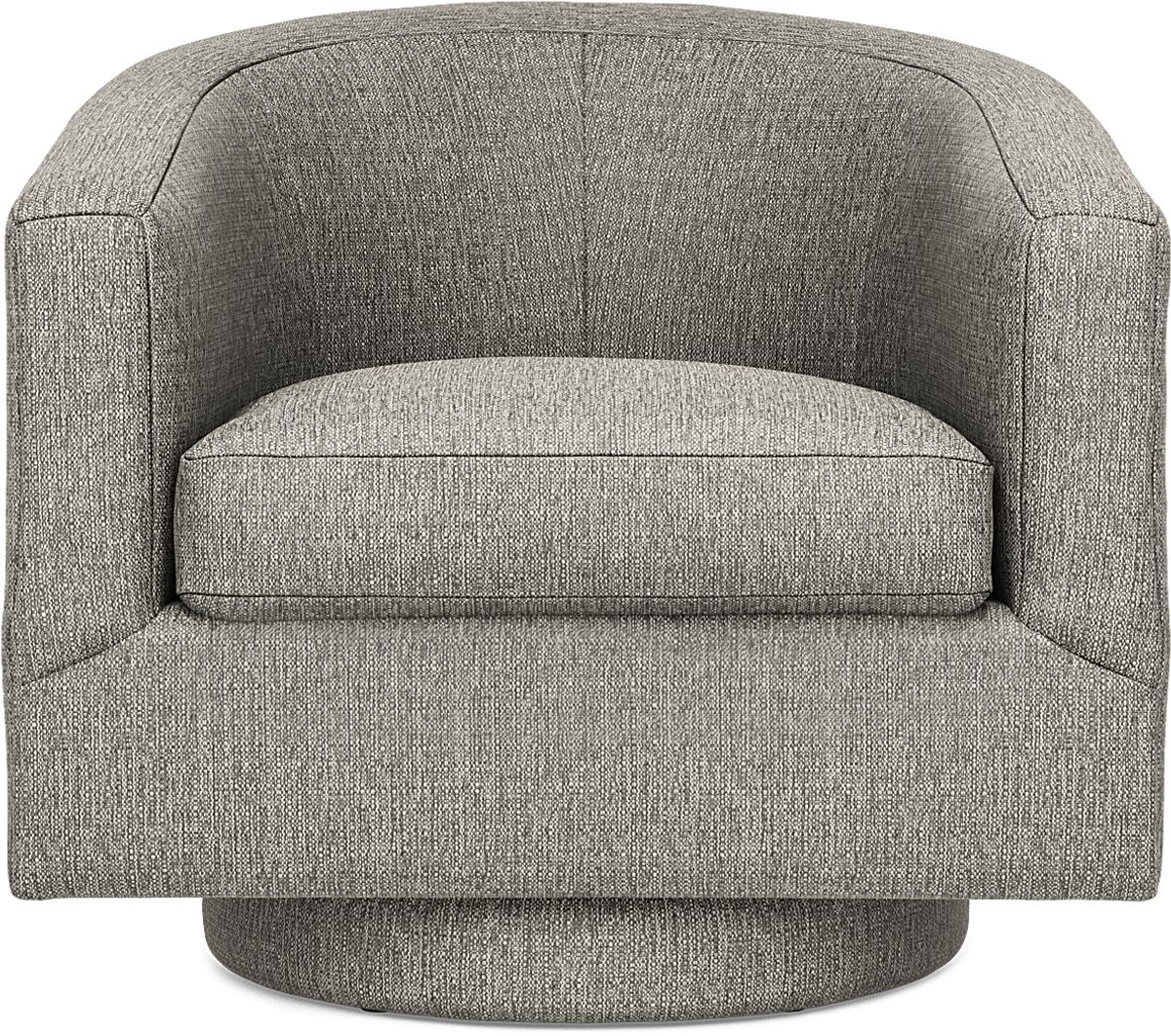 Cindy Crawford Harmonie Gray Textured Swivel Accent Chair | Rooms to Go
