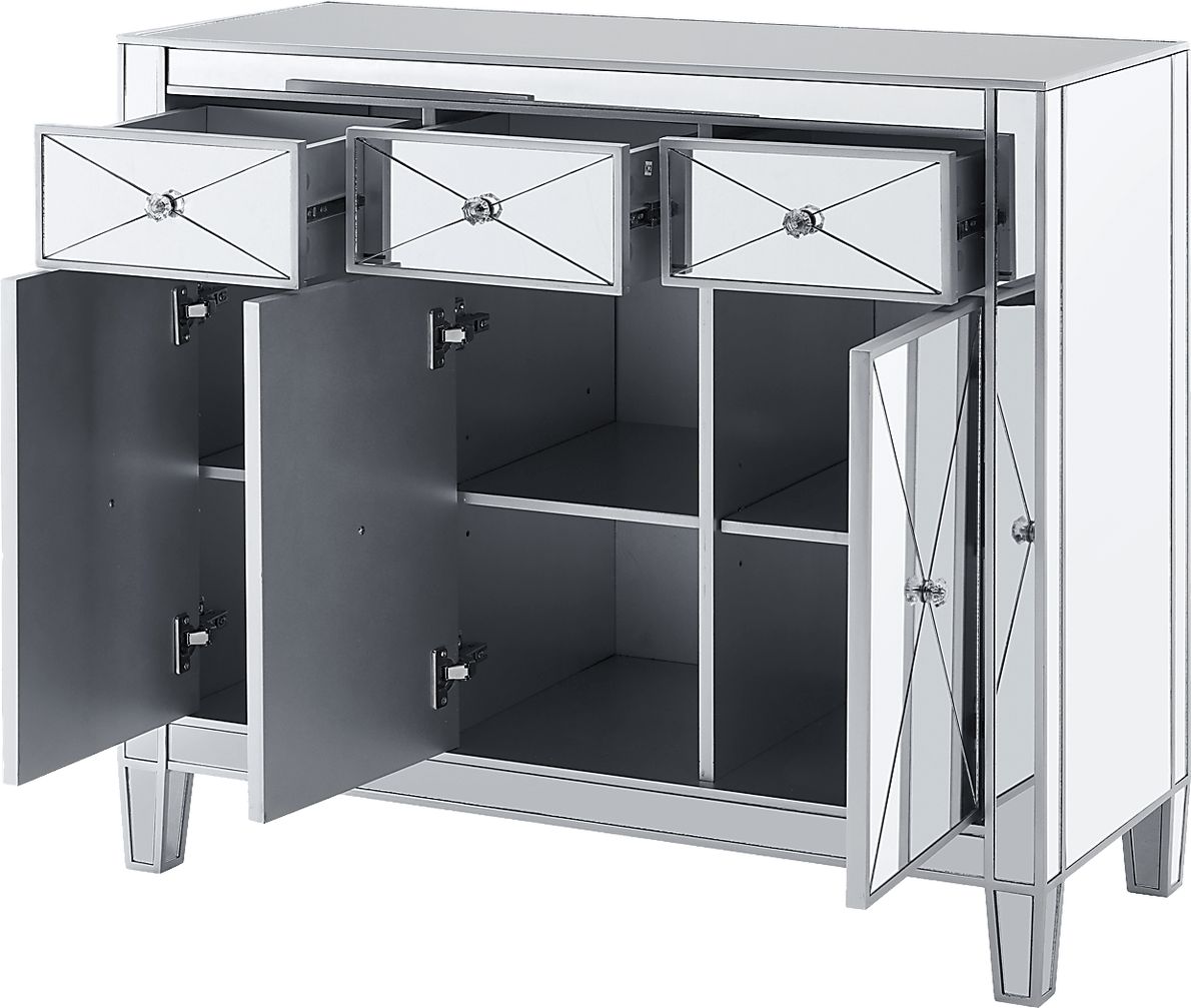 Harrisglen Silver Accent Cabinet - Rooms To Go