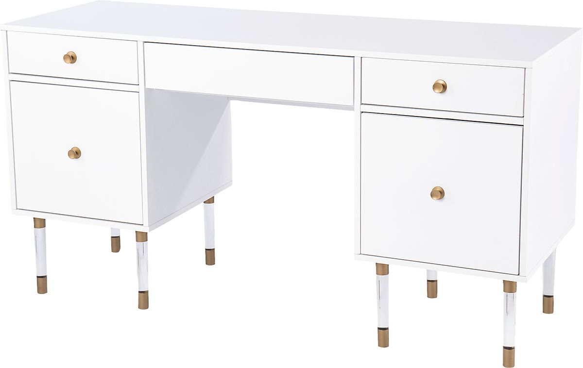 Harrisglen White Colors,White Desk | Rooms to Go
