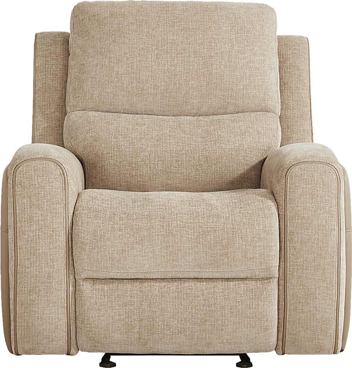 Harrison 3 Pc Beige Woven Non-Power Reclining Living Room Set With ...