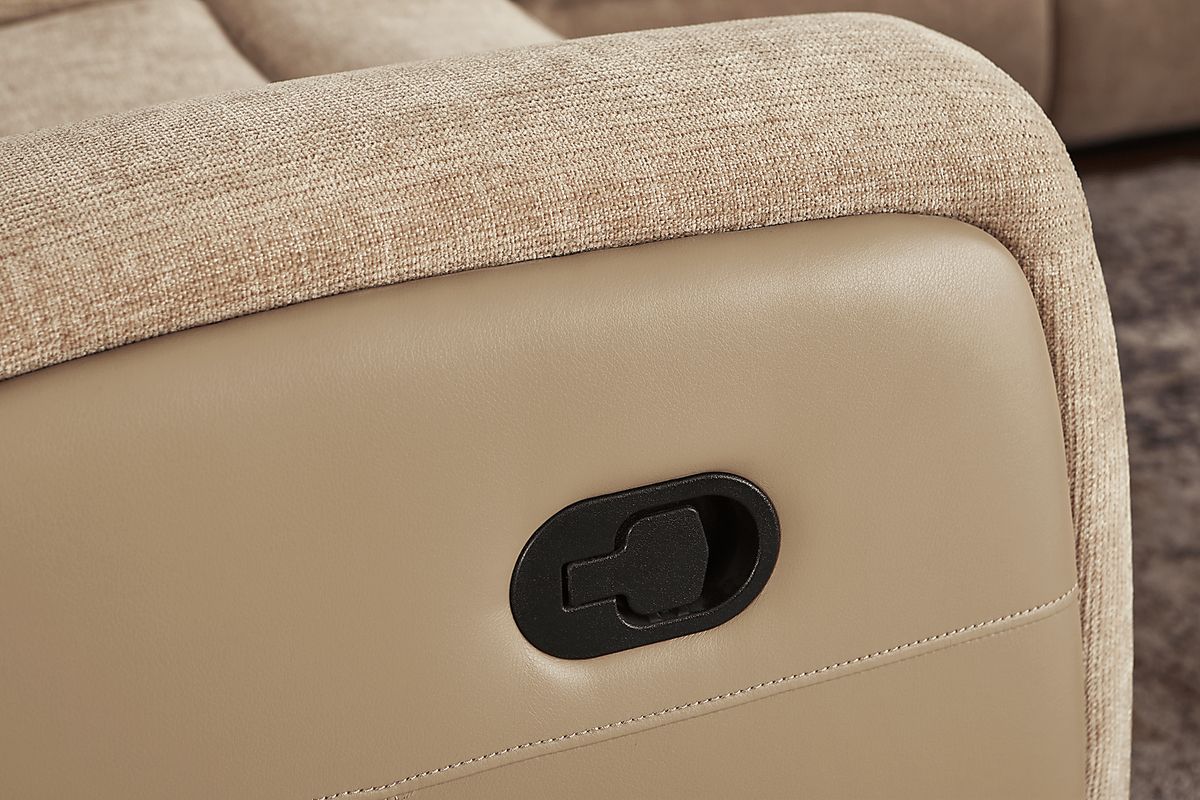 Harrison 2 Pc Beige Woven Non-Power Reclining Living Room Set With ...