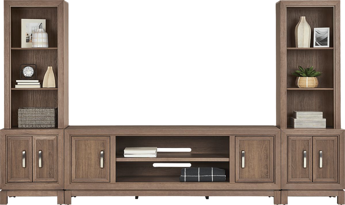 Hartney MILL 5 Pc Brown Dark Wood 80 in. Wall Unit | Rooms to Go