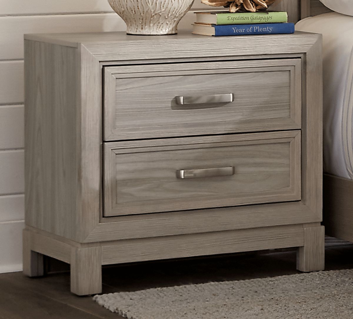 Hartney MILL Gray Nightstand | Rooms to Go