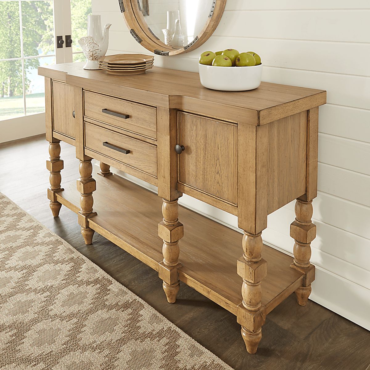 Hartsdale Hickory Dark Wood Sideboard | Rooms to Go