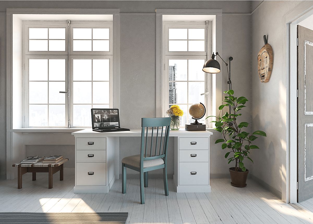 Harview White Colors,White Desk | Rooms to Go