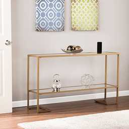 Hasse Gold Colors,Metal Console Table | Rooms to Go