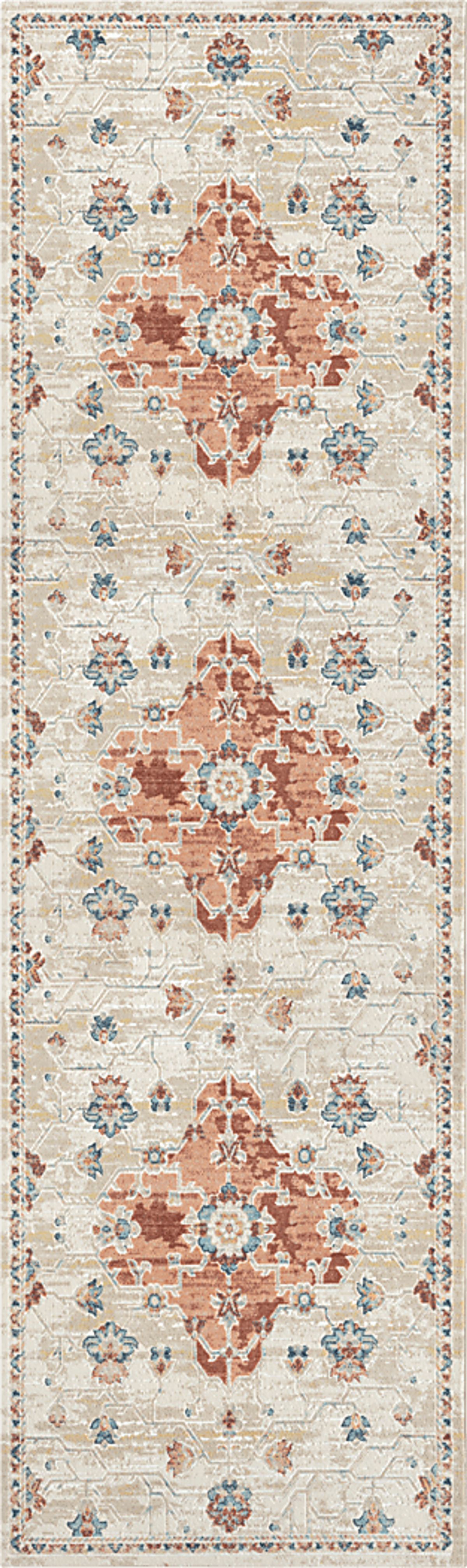 Hatem Ivory,Rust Beige,Red Rugs | Rooms to Go