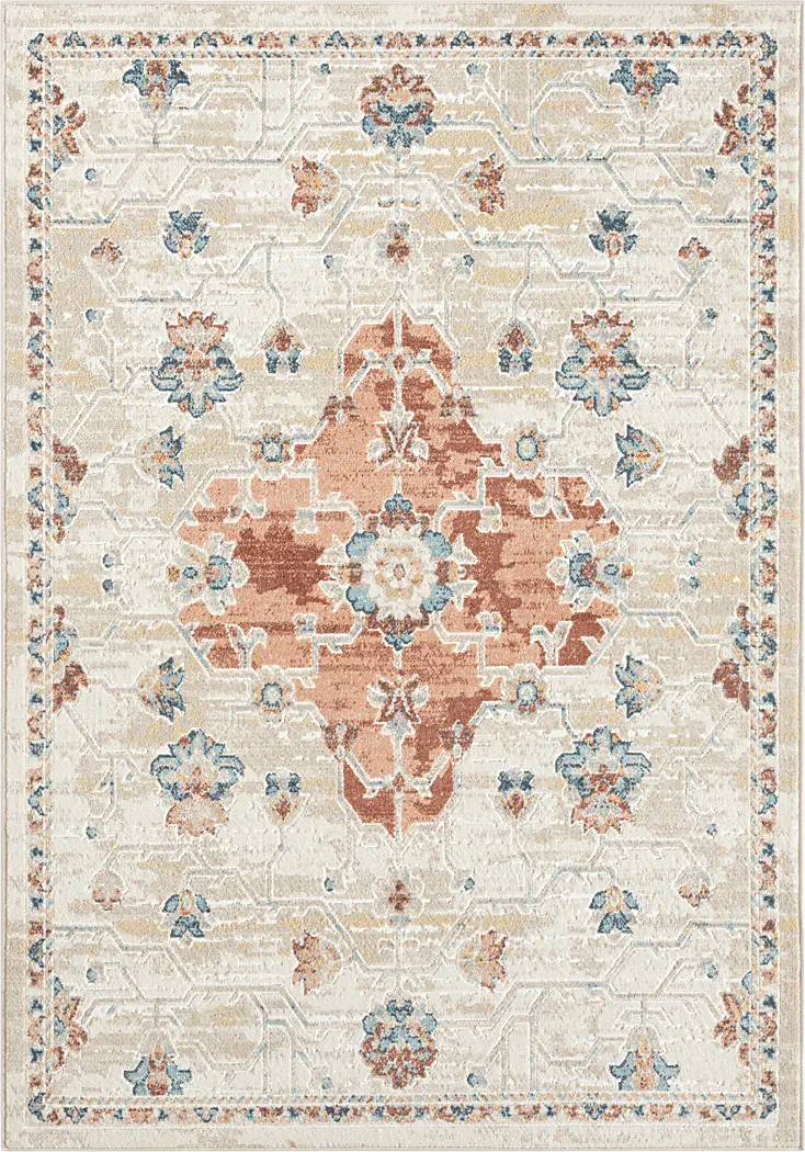 Hatem Ivory,Rust Beige,Red Rugs | Rooms to Go