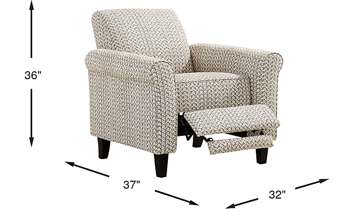 Hathaway Beige Woven Push Back Recliner | Rooms to Go