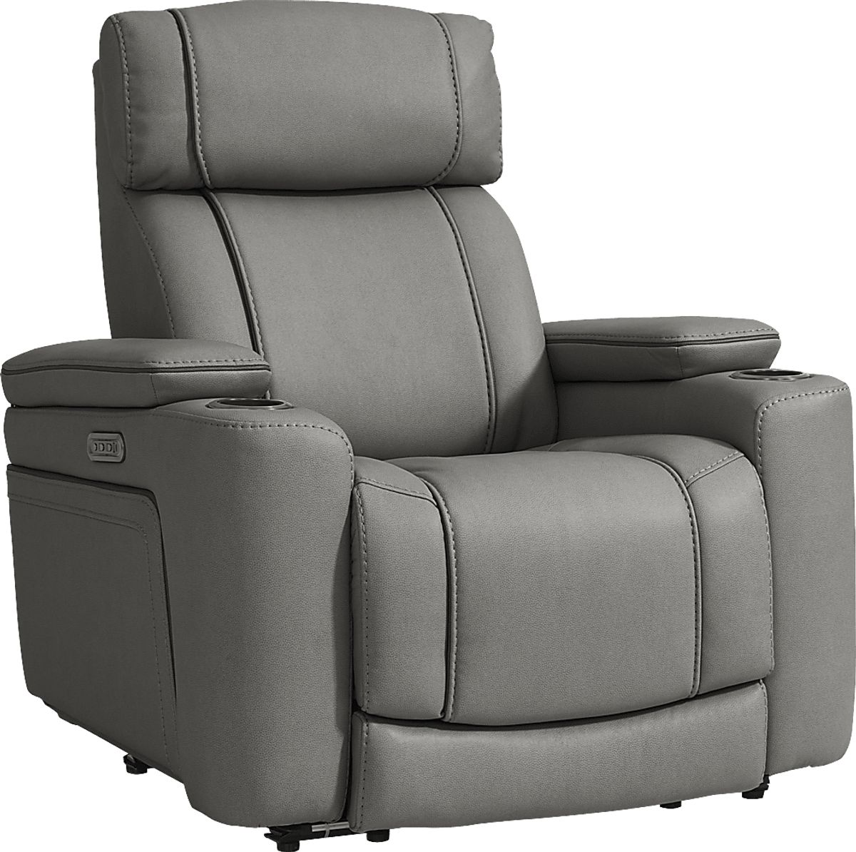Haven Point 8 Pc Charcoal Black,Gray Microfiber Dual Power Reclining ...
