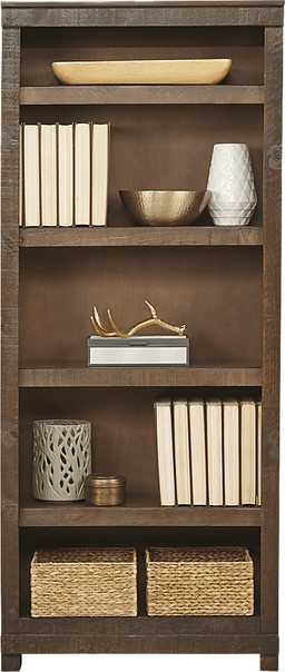 Havenwood Brown Dark Wood Bookcase | Rooms to Go