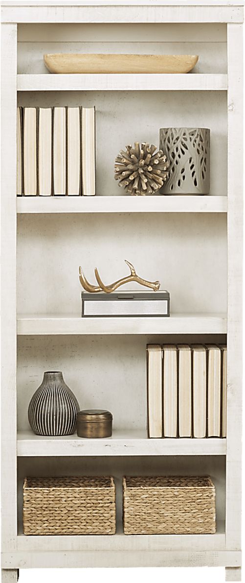 Havenwood White Colors,White Bookcase - Rooms To Go