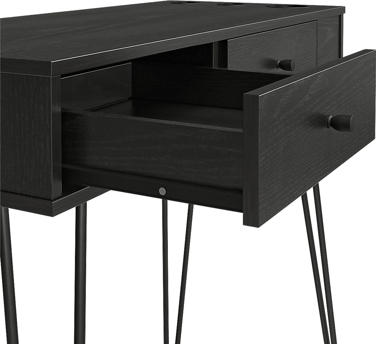 Hawise Black Black,Colors Vanity | Rooms to Go