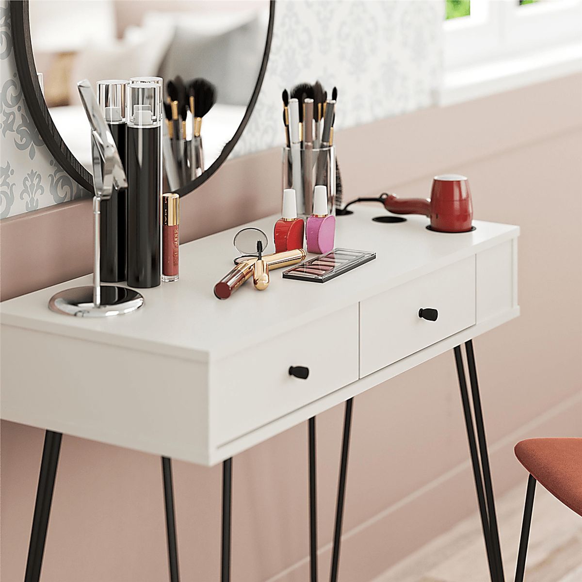 Hawise White Colors,White Vanity | Rooms to Go