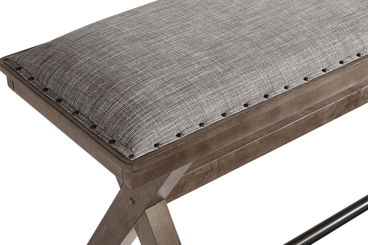 Hazelnut Woods 6 Pc Brown Dark Wood Dining Room Set With Counter Height ...