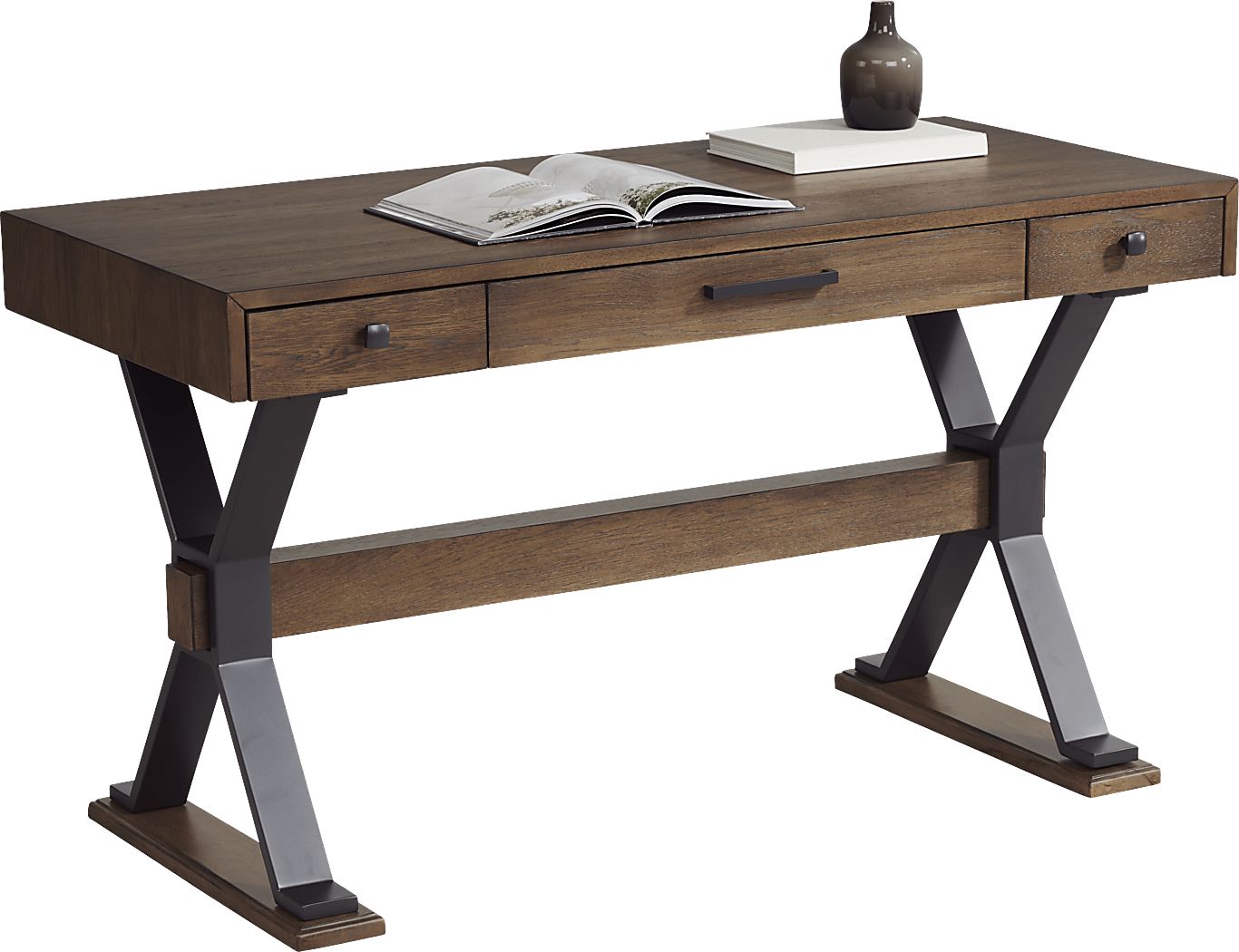 Hazelnut Woods Brown Dark Wood Desk | Rooms to Go