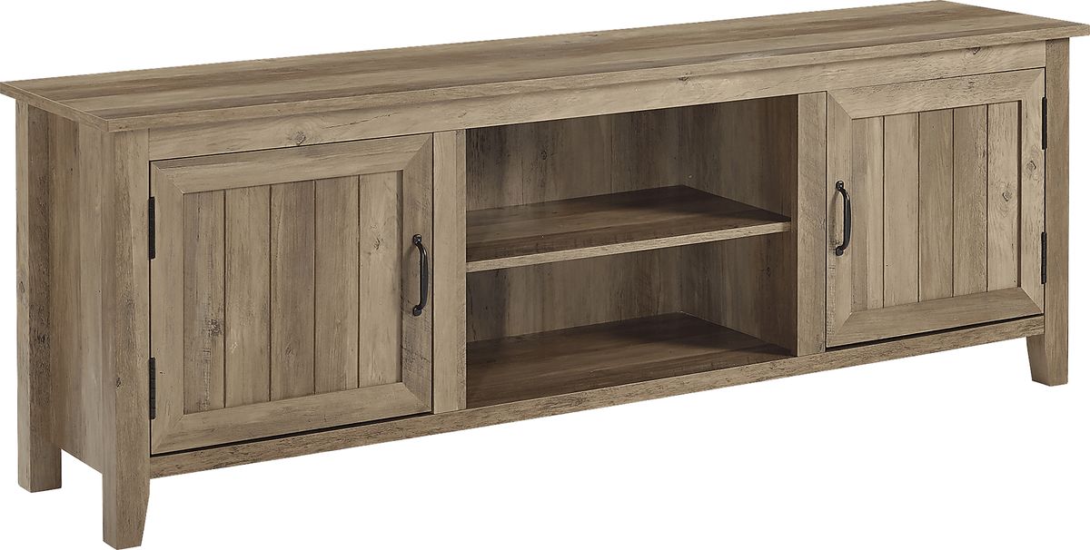 Hefley Oak Dark Wood,Light Wood 70 in. Console | Rooms to Go