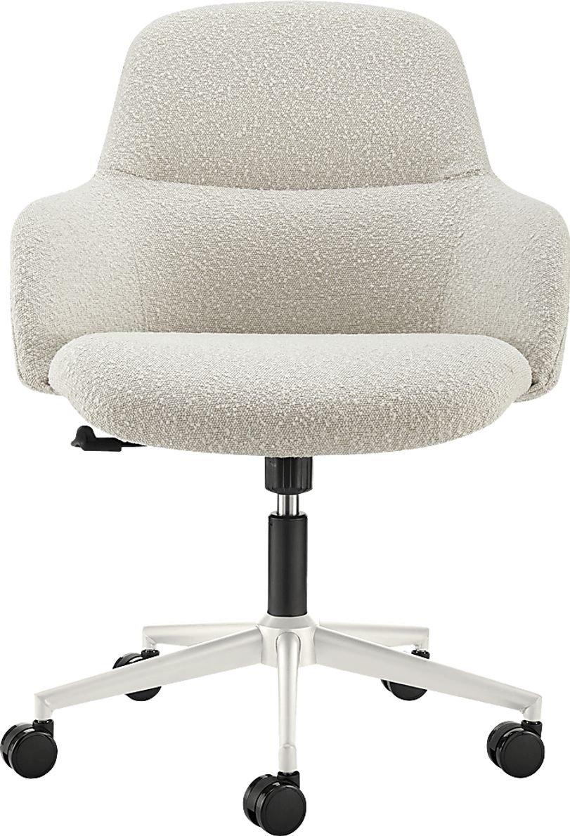 Hegg Ivory Beige Dacron,Polyacrylic Desk Chair - Rooms To Go