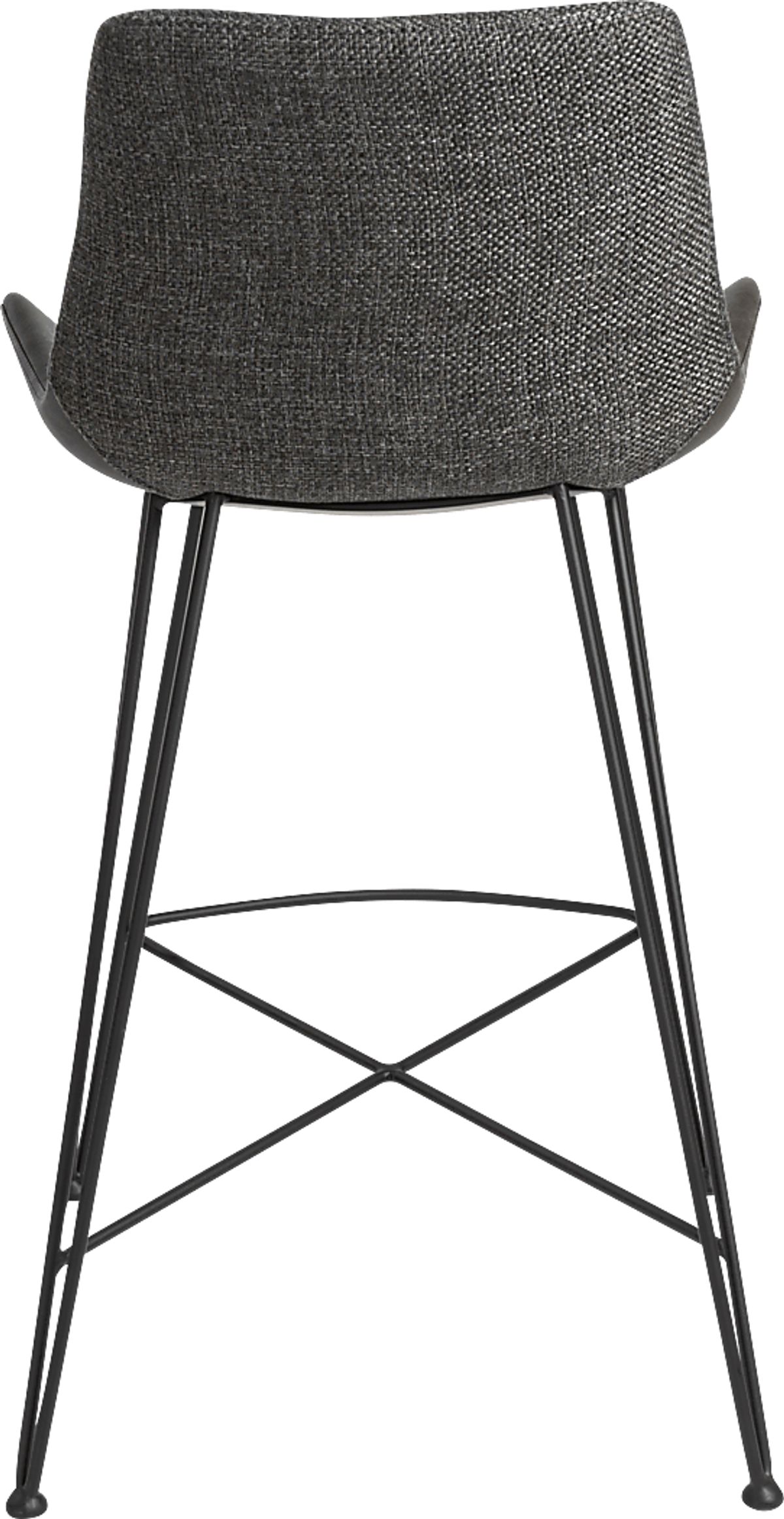 Heidiway Dark Gray Synthetic Fabric Counter Stool | Rooms to Go