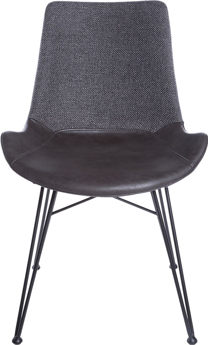Heidiway Dark Gray Synthetic Fabric Dining Chair - Rooms To Go