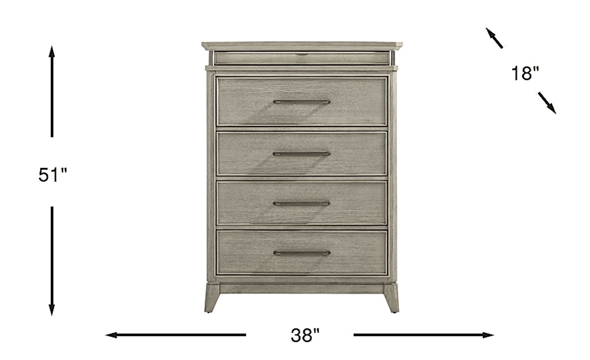 Heiress Gray Chest | Rooms to Go