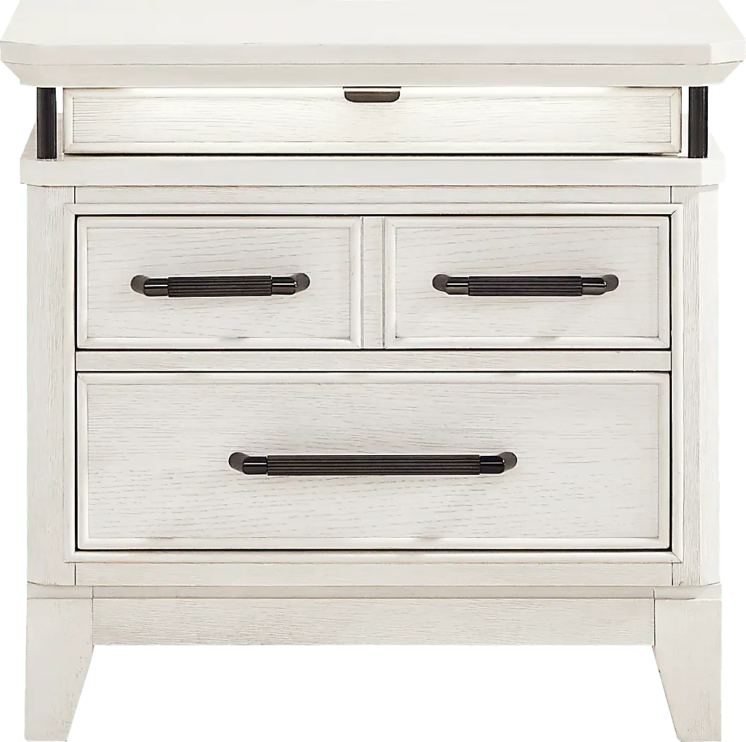 Heiress 7 Pc White Colors,White Queen Bedroom Set With 3 Pc Queen Upholstered Bed, Dresser ...