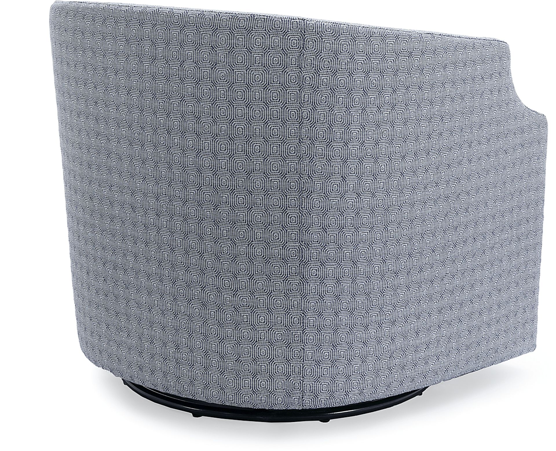 Hekau Blue Polyester Fabric Swivel Accent Chair | Rooms to Go