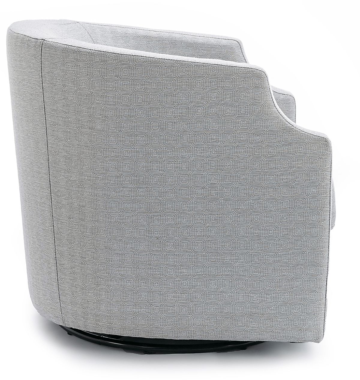 Hekau Blue Polyester Fabric Swivel Accent Chair | Rooms to Go