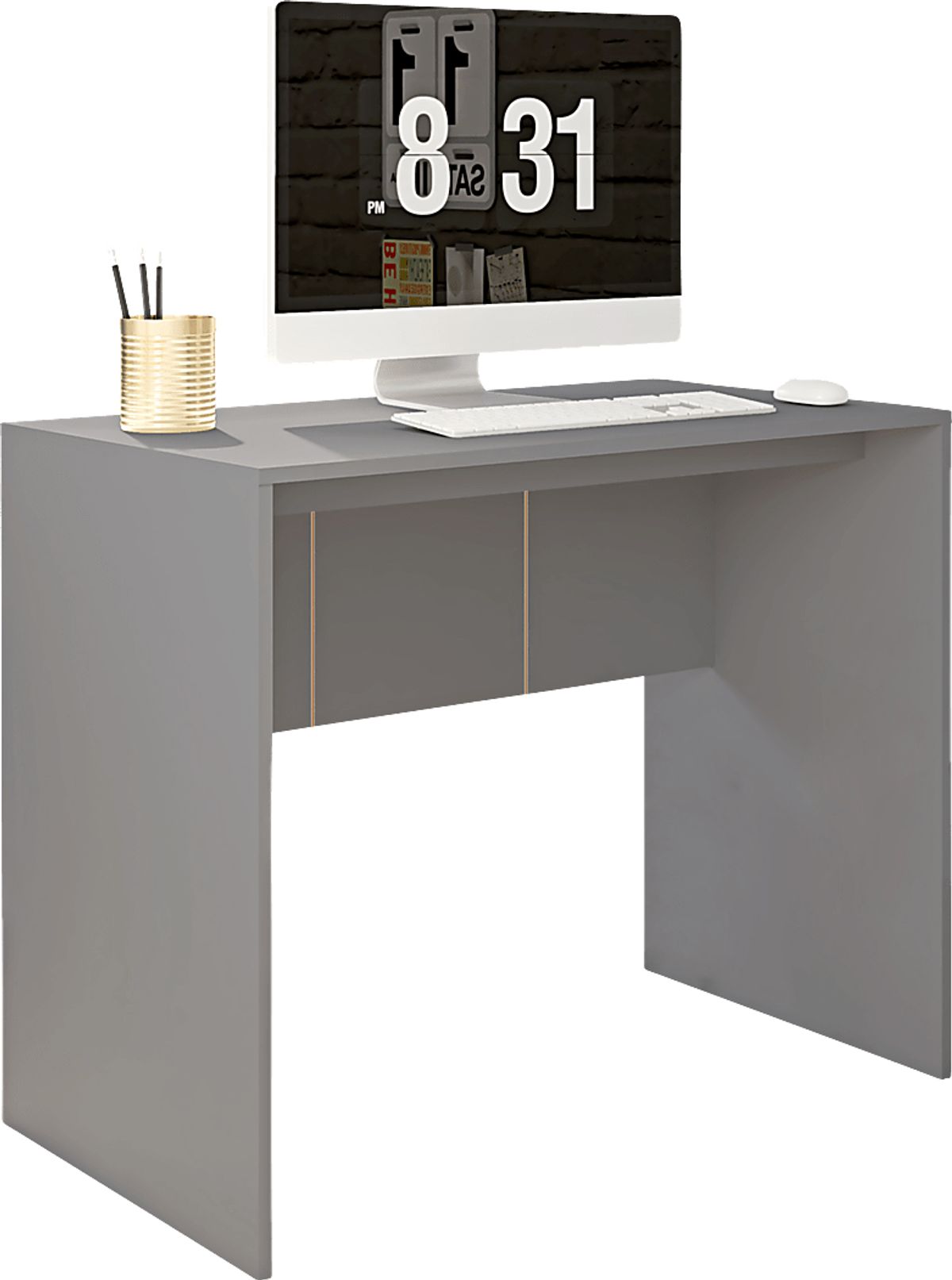 Helaman Gray Desk | Rooms to Go