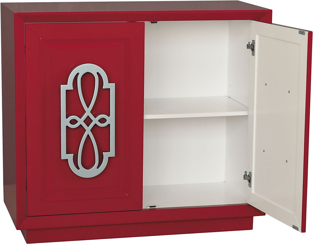 Helix Red Colors Accent Cabinet | Rooms to Go