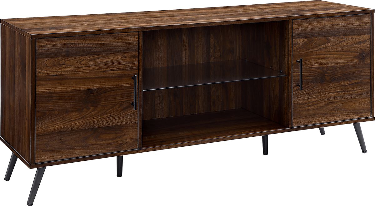 Hemwick Walnut Dark Wood 60" Console | Rooms to Go