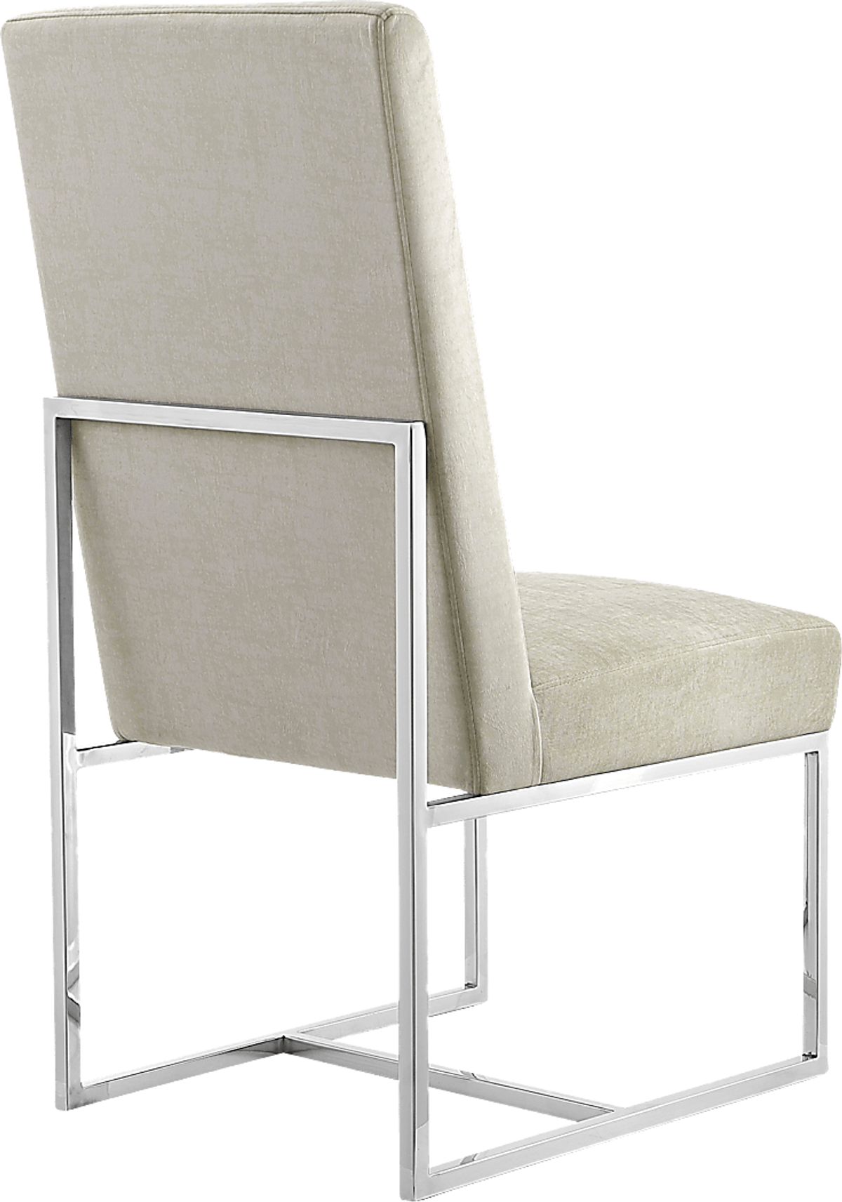Herrli Champagne Beige Velvet Plush Dining Chair | Rooms to Go