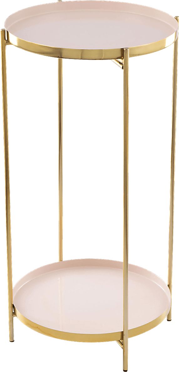 Hertha Pink Accent Table - Rooms To Go