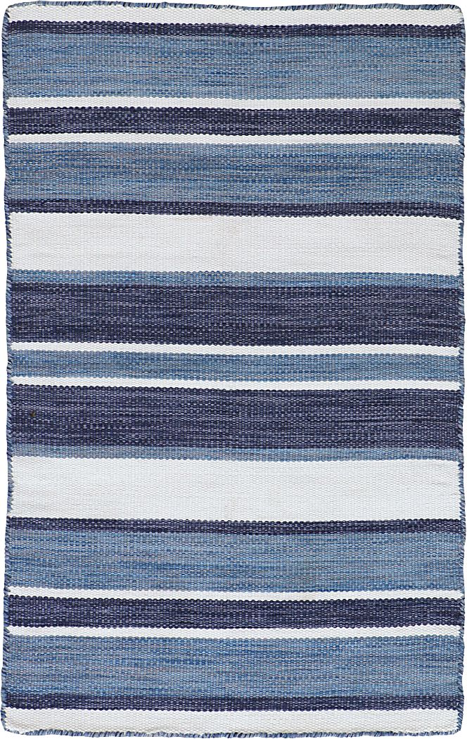 Herzana Navy Blue Outdoor Rugs | Rooms to Go