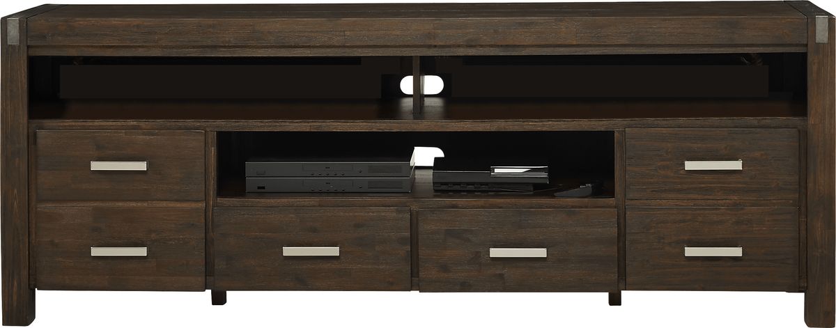 Hidden Springs II Espresso Dark Wood Console | Rooms to Go