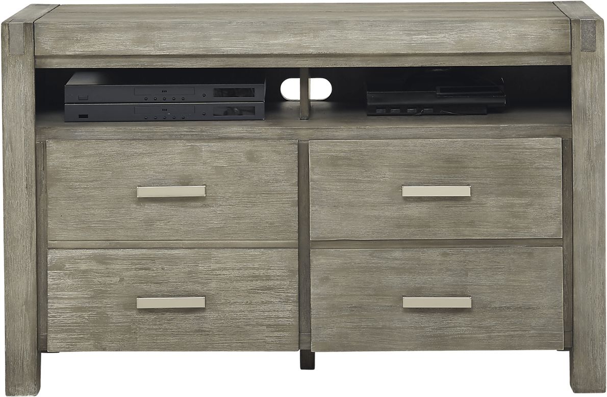 Hidden Springs II Gray 50 in. Flat Screen Console - Rooms To Go