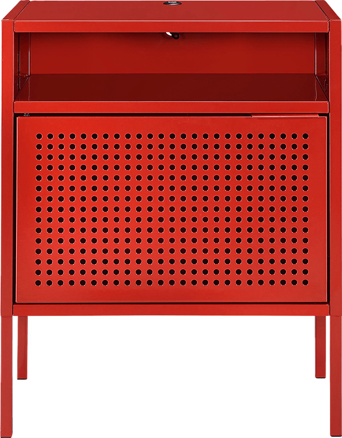 Hiett Red Colors Accent Table | Rooms to Go