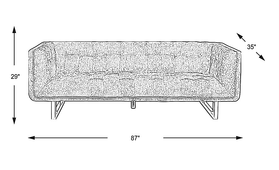 High Rise Gray Sofa - Rooms To Go