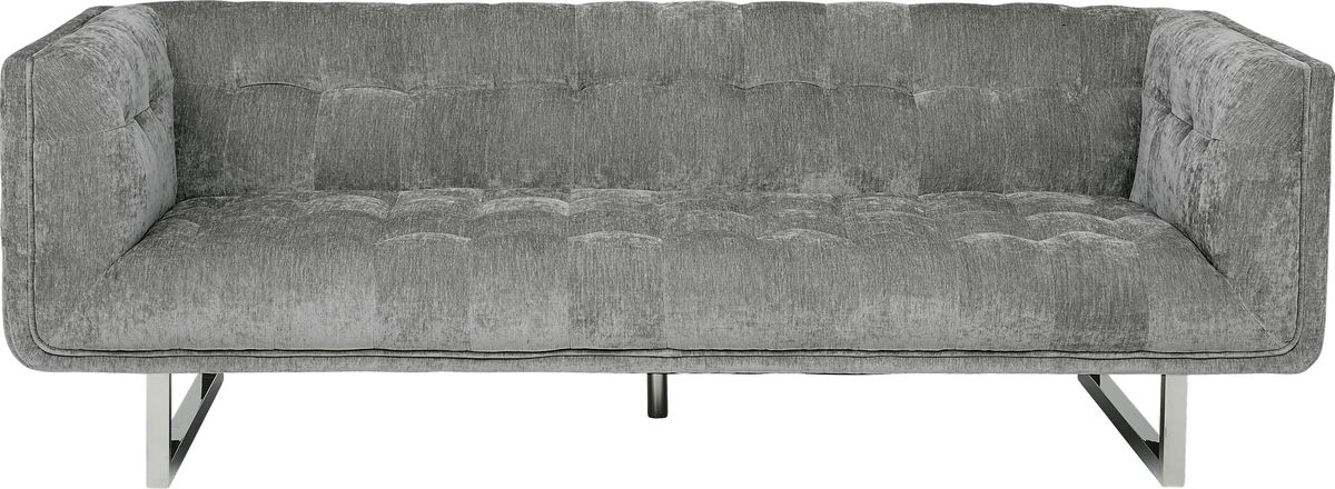 High Rise Gray Microfiber Sofa | Rooms to Go