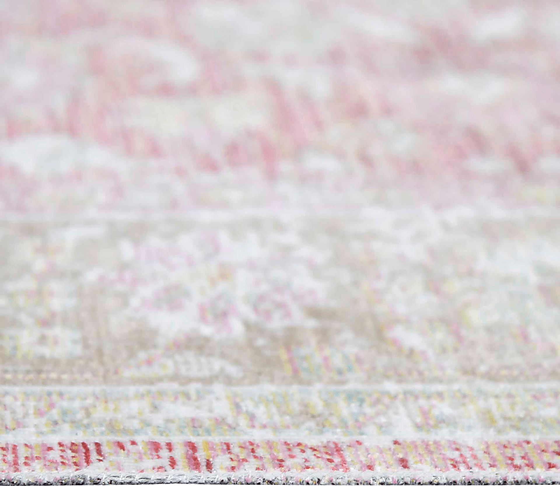 Hilko Pink Polyester Fabric Rugs | Rooms to Go