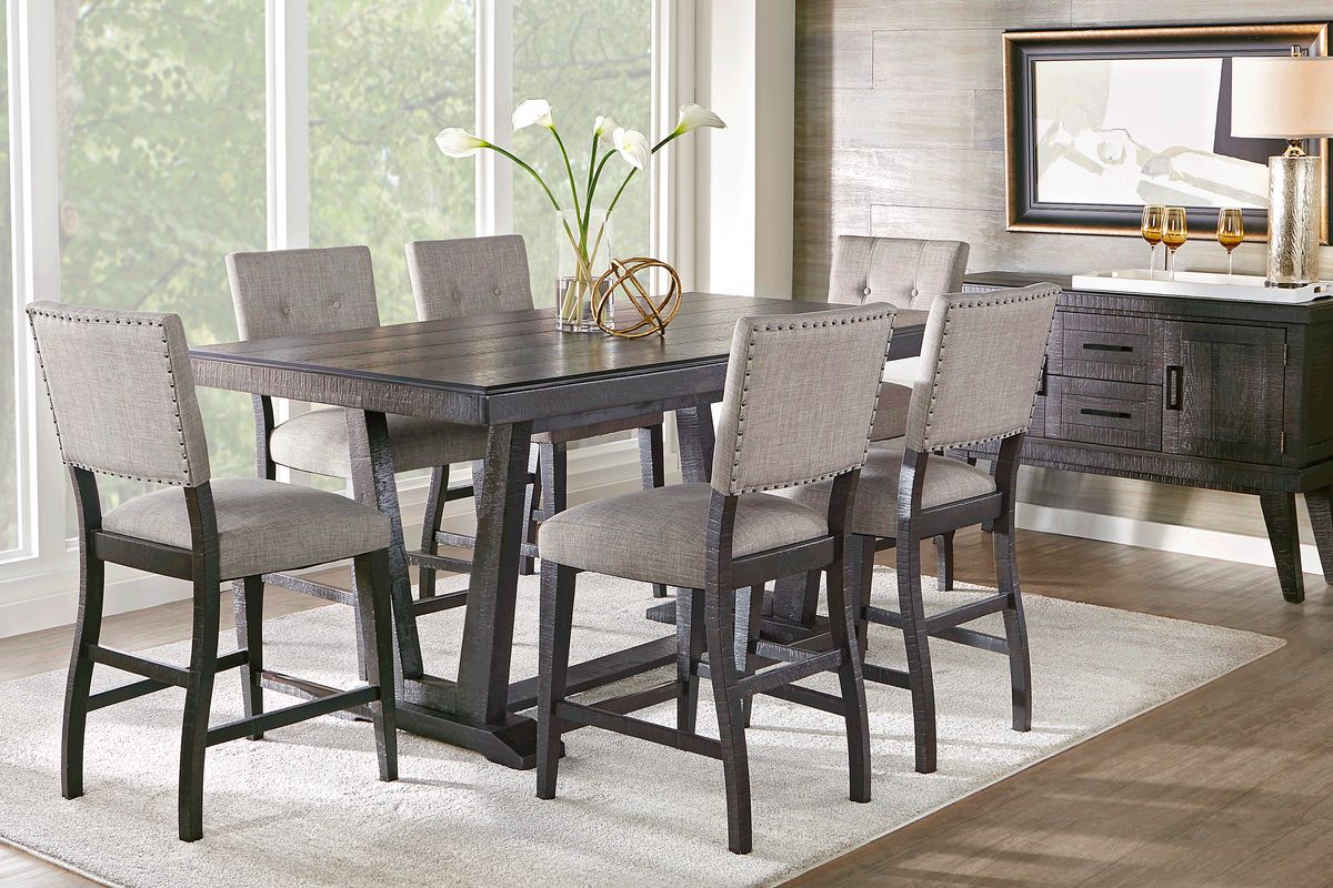 Hill Creek 5 Pc Black Black,Colors Dining Room Set With Counter Height ...