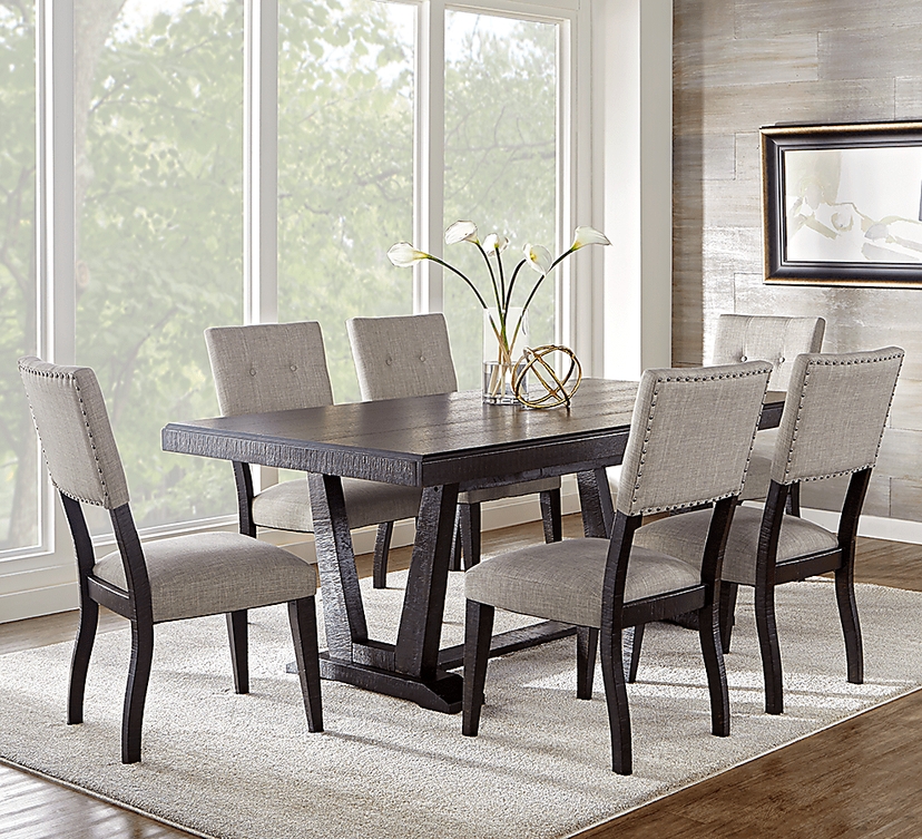 Hill Creek 5 Pc Black Black Colors Dining Room Set With Dining Table Side Chair Rooms to Go