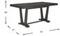 Hill Creek Black Black,Colors Counter Height Dining Table - Rooms To Go