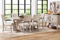 Hill Creek 5 Pc Natural Light Wood Dining Room Set With Dining Table ...