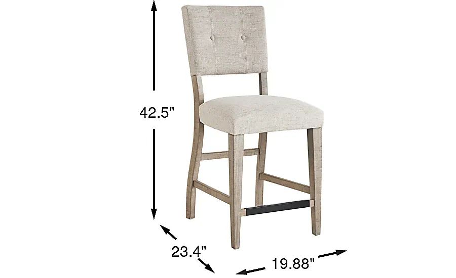 Hill Creek Natural Light Wood Counter Height Stool | Rooms to Go